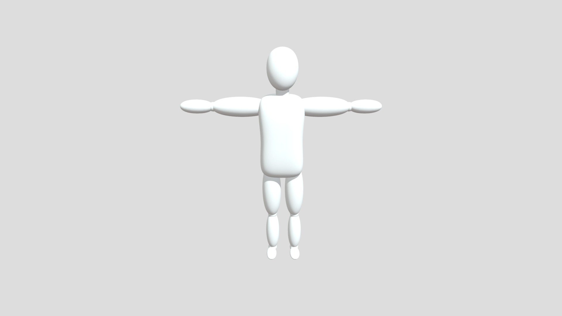 Human In T-pose For Clothing Design - Download Free 3D model by Mustard ...