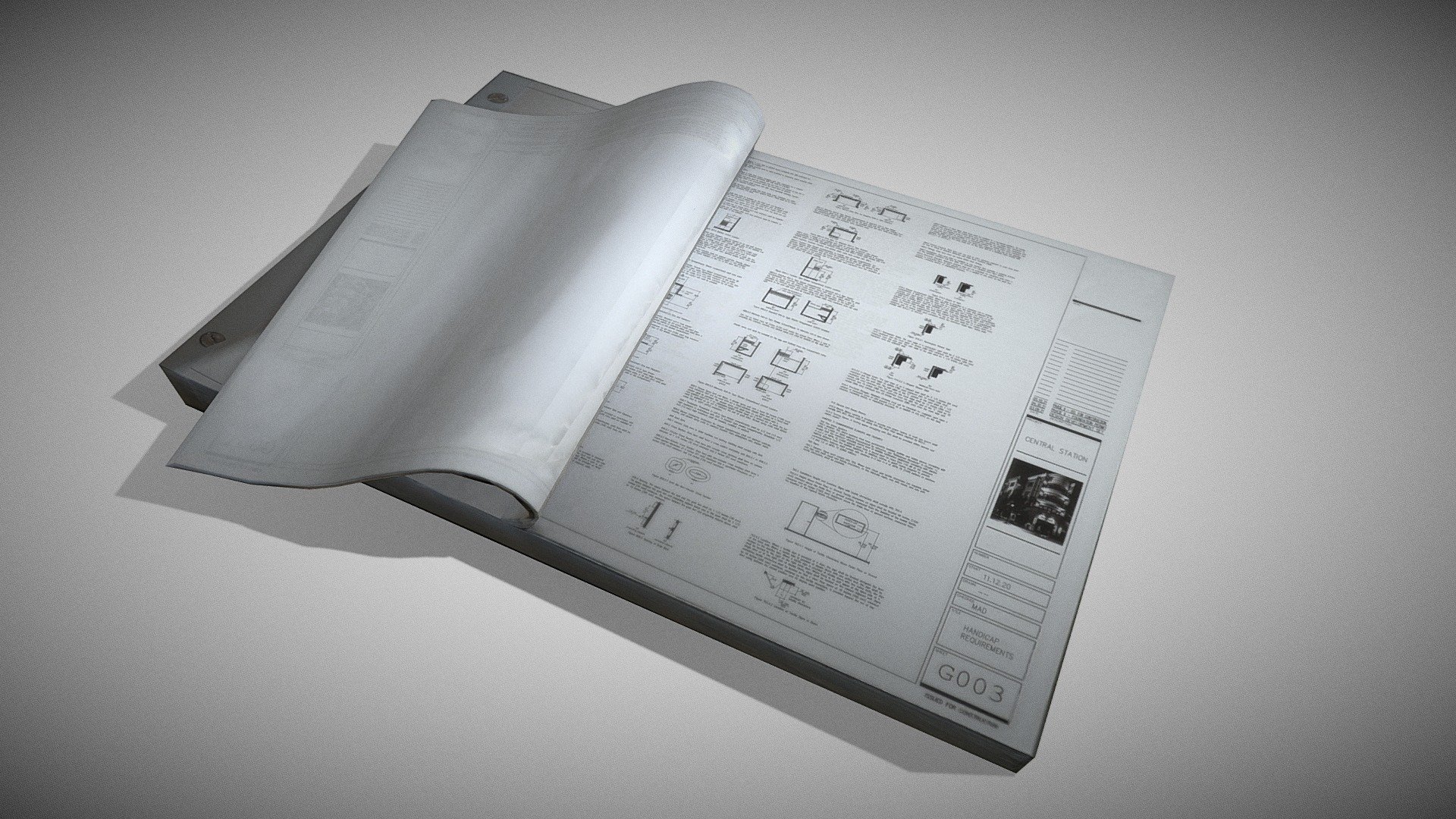 Architectural Drawing Sheets - Buy Royalty Free 3D model by Marc Sawyer ...