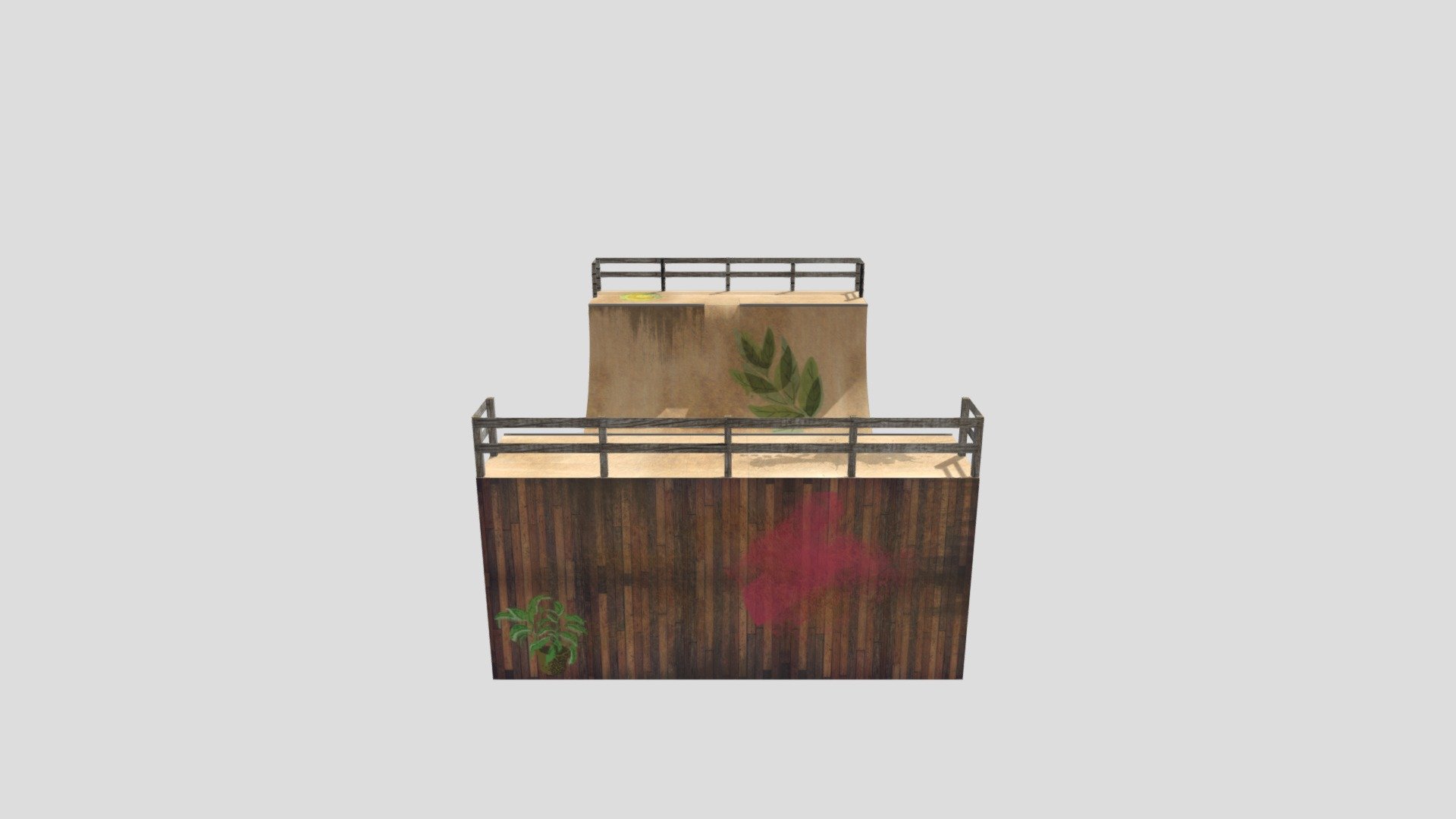 Halfpipe With Texture - Download Free 3D model by Icanreed [d4afdbf ...