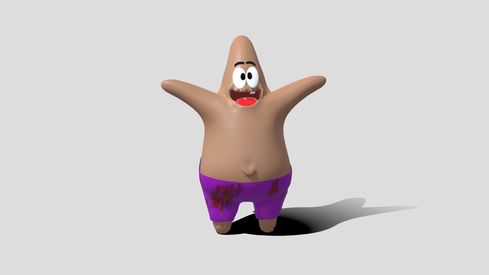 patric star - 3D model by Gad-Ackah [d4b1dd8] - Sketchfab