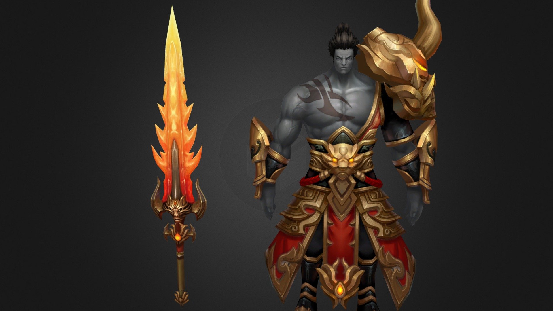 warrior - 3D model by lydiaqx [d4b2077] - Sketchfab