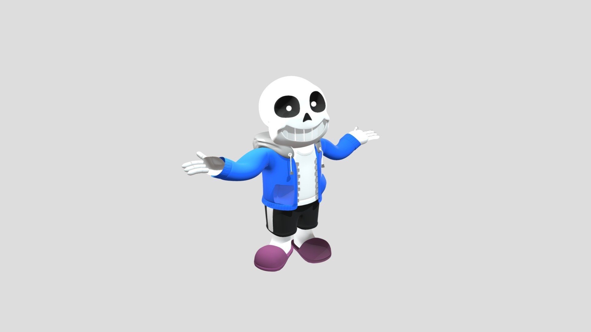 Sans Posed - Download Free 3D model by superevan5 [d4b3a3c] - Sketchfab