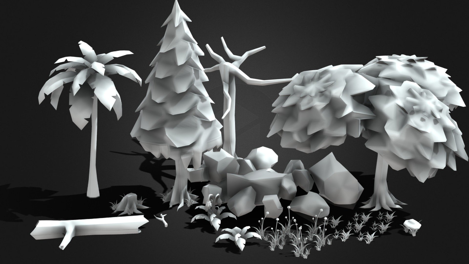 Nature Stuff and Props - Buy Royalty Free 3D model by Angel V Mendez ...