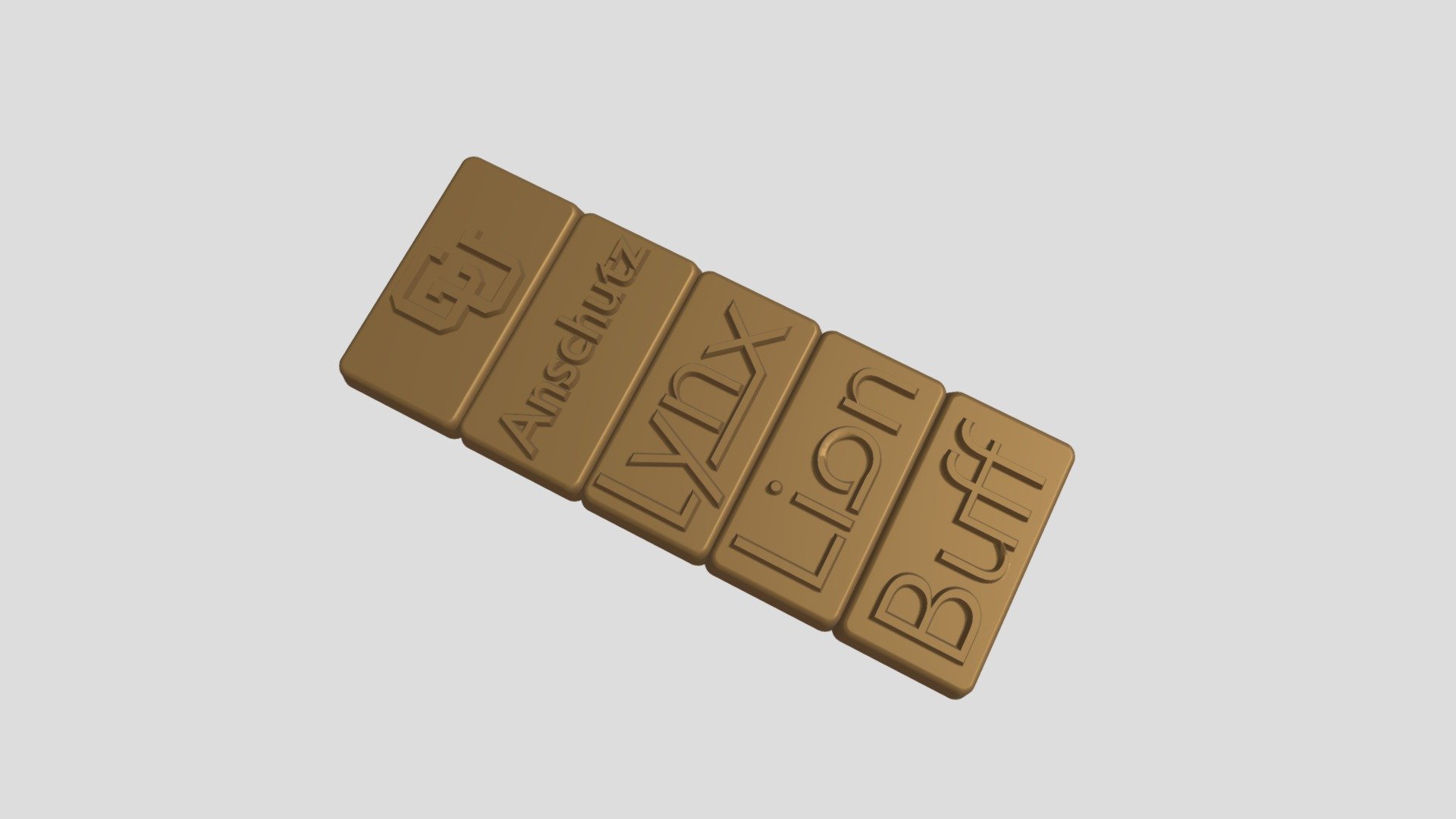 Dane Updated Full Chocolate Bar - 3D model by redgroup [d4b43dc ...