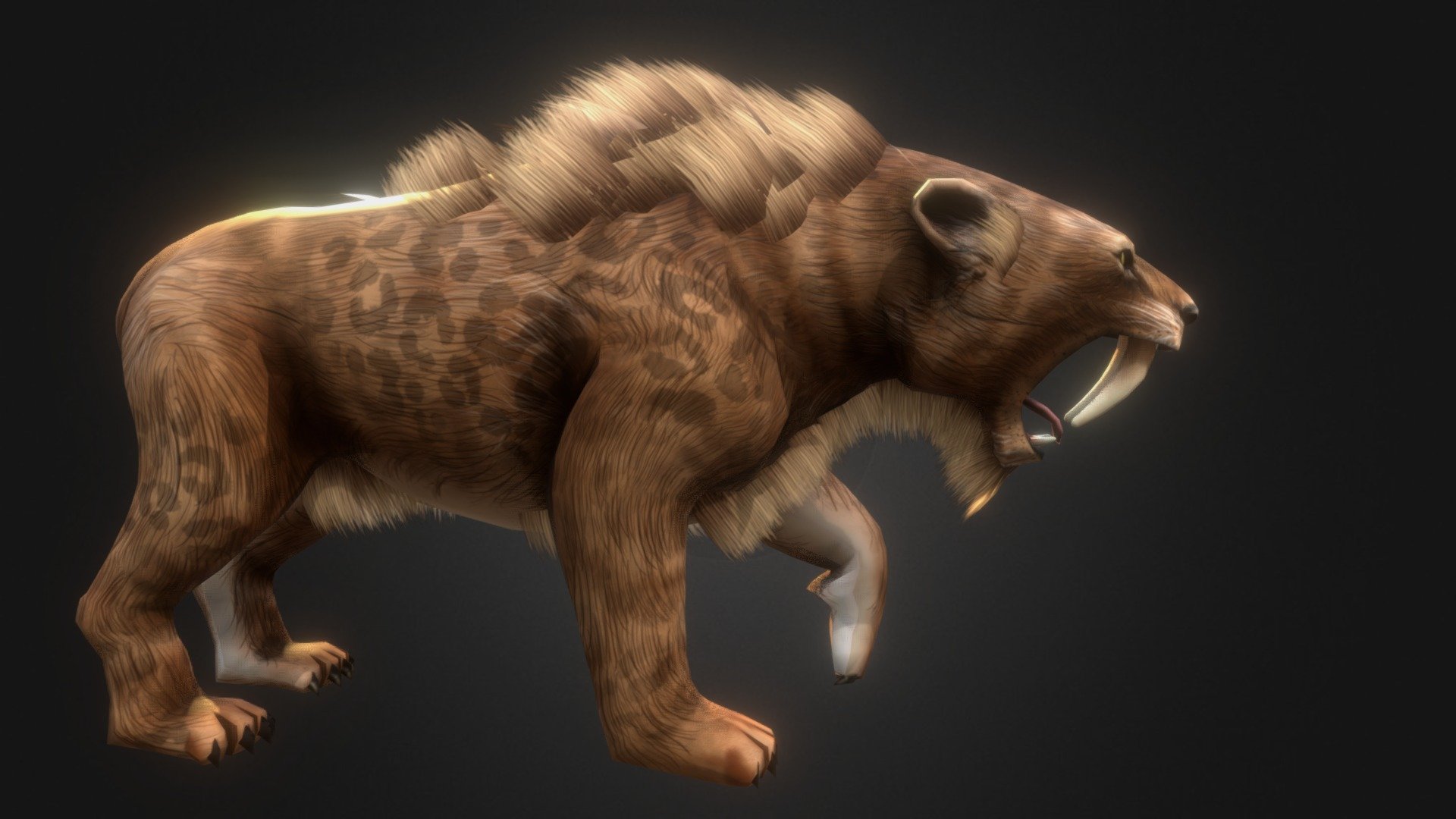 SABER TOOTH - 3D model by cgwings (@chandansingh512) [d4b66b4] - Sketchfab