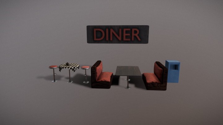 Diner 3D models - Sketchfab