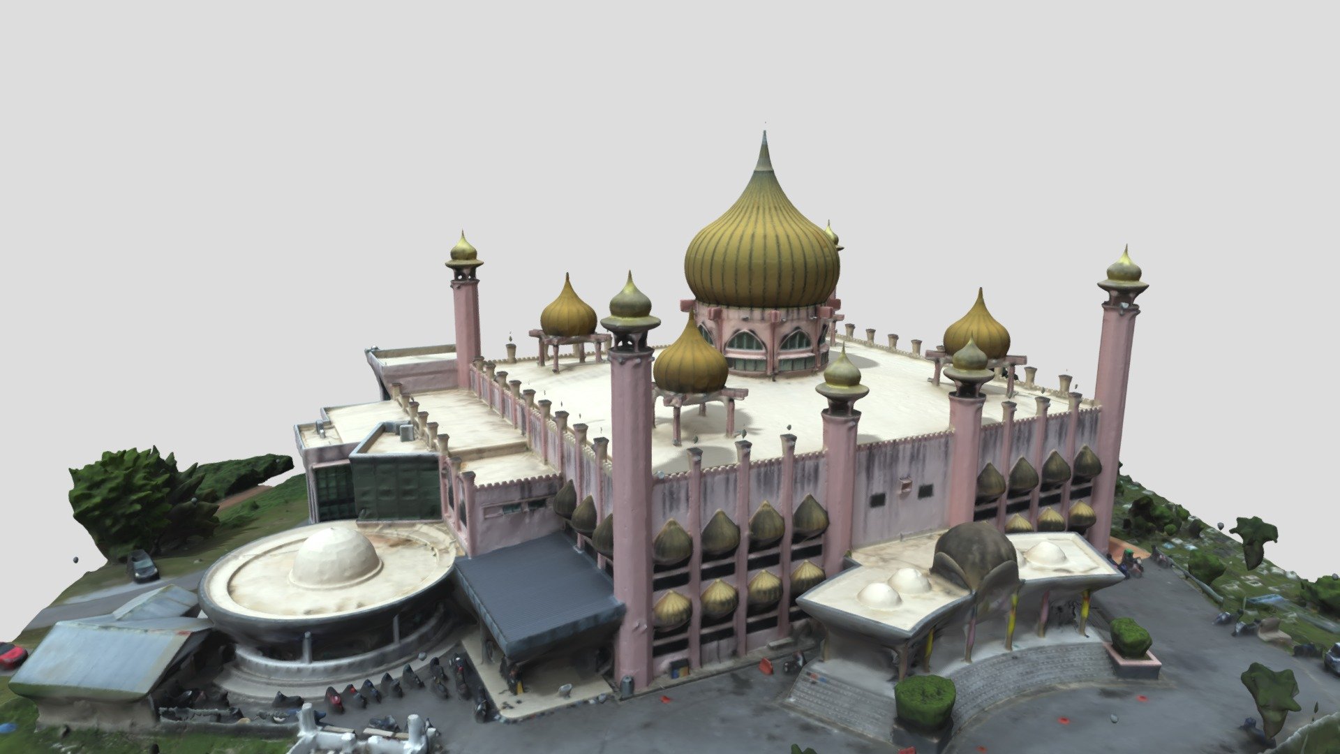Kuching City Mosque (Masjid Bandaraya Kuching) - Buy Royalty Free 3D model by dpmedia [d4b765d ...