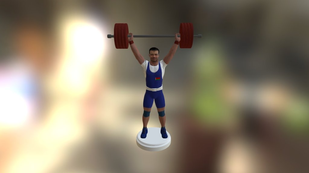 Weightlifter - 3D model by 3dcopyme [d4b79de] - Sketchfab