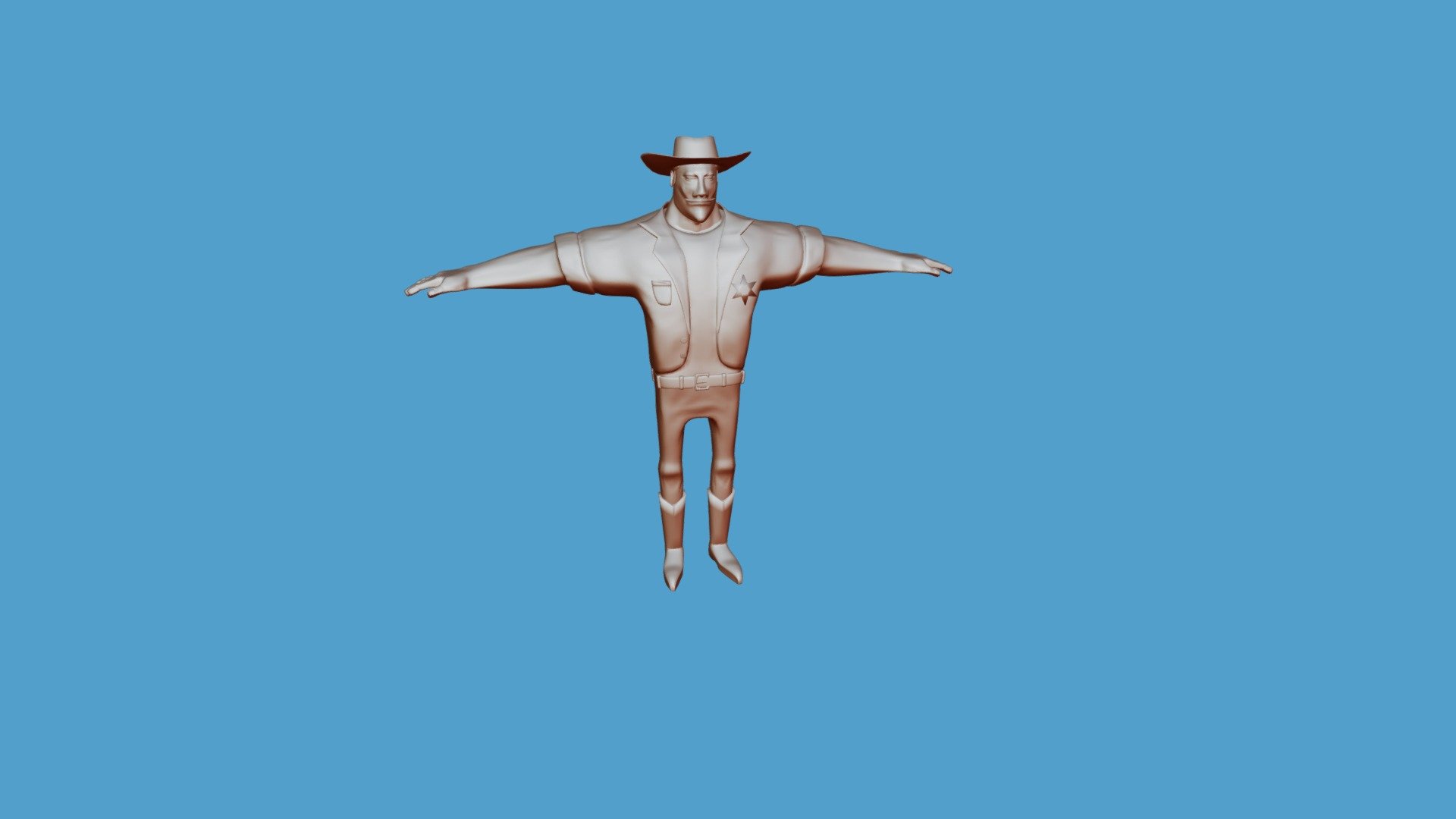 cowboy_sculpt - 3D model by martintorres (@martsdev) [d4b8450] - Sketchfab