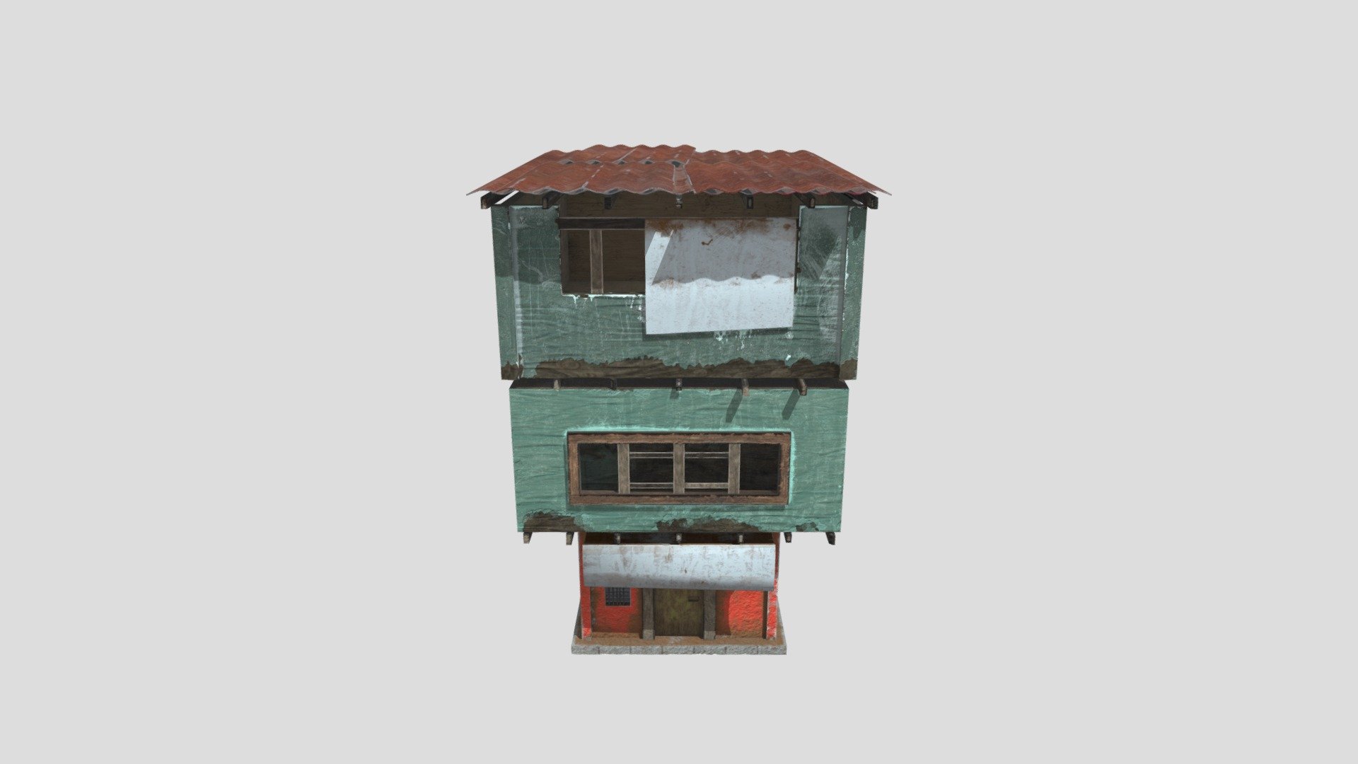 Slums House A - 3D model by Zaxs (@zaxsargamlagard) [d4bab4a] - Sketchfab