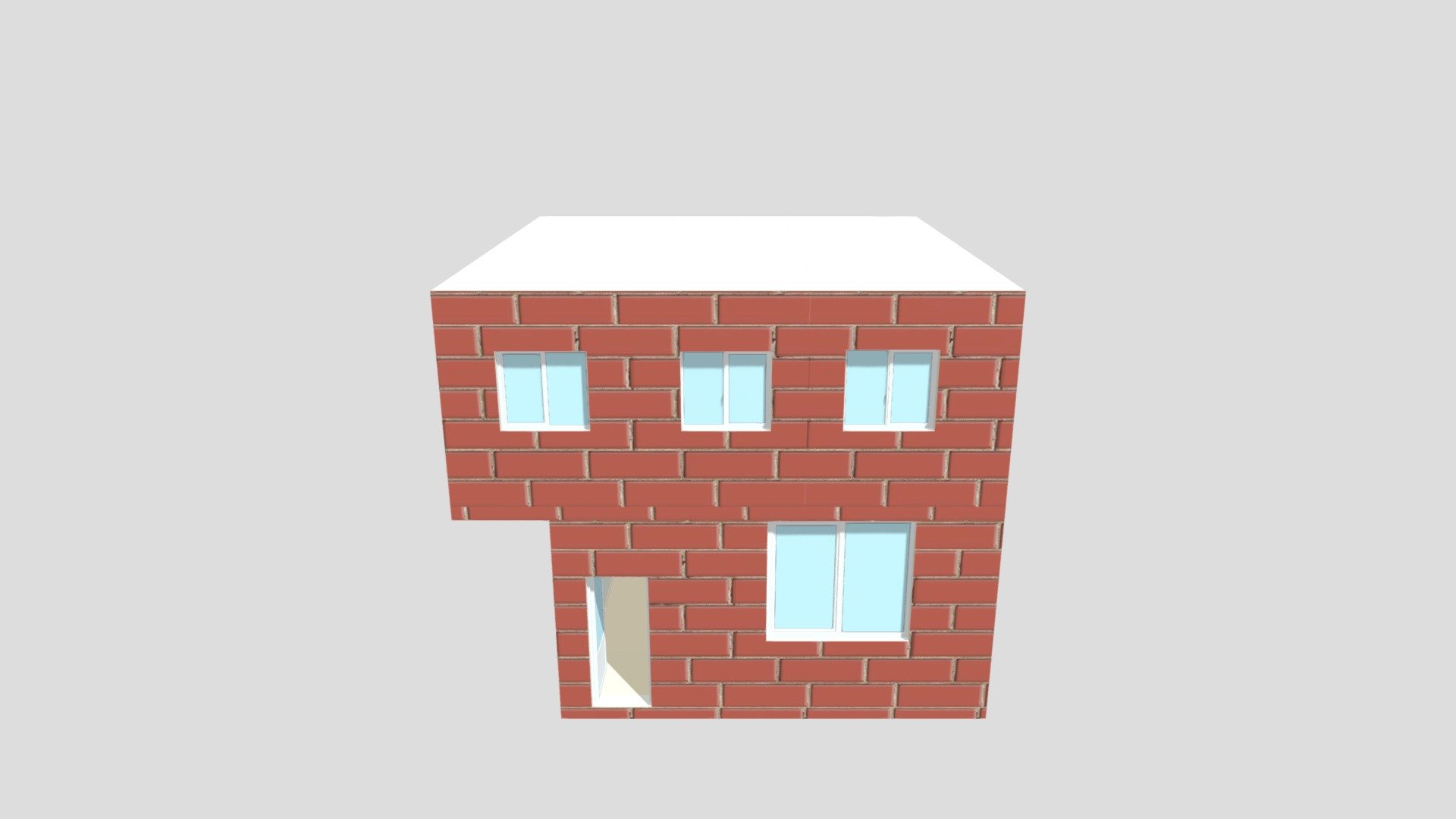 Floor Plan Basic Open Doors - 3D model by charlottejackson19 [d4babe7 ...