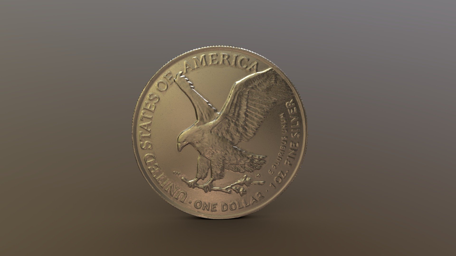 New Silver Dollar Coin - Buy Royalty Free 3D model by KuMa Digital ...
