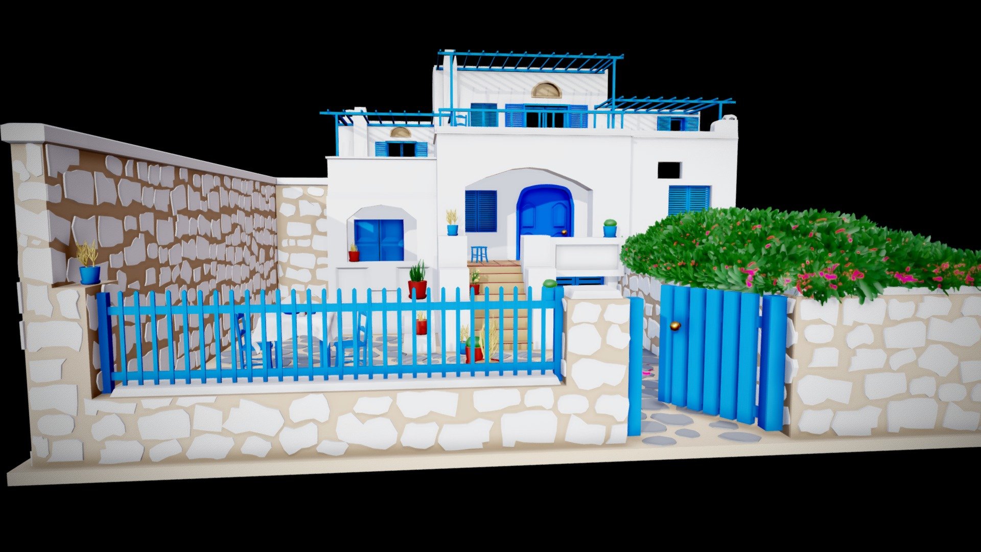 GREEK HOME - Buy Royalty Free 3D model by Dav1d- [d4c0b9d] - Sketchfab ...