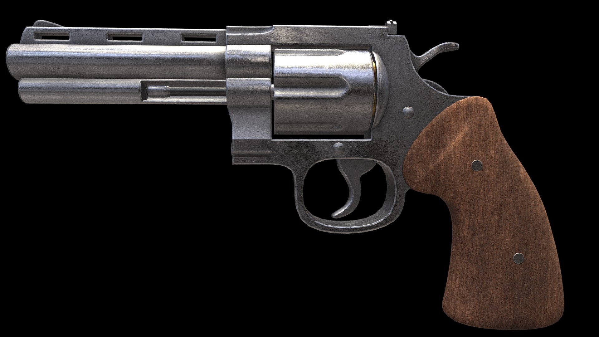 Revolver 357 Mag - 3D model by creator_t [d4c11a4] - Sketchfab