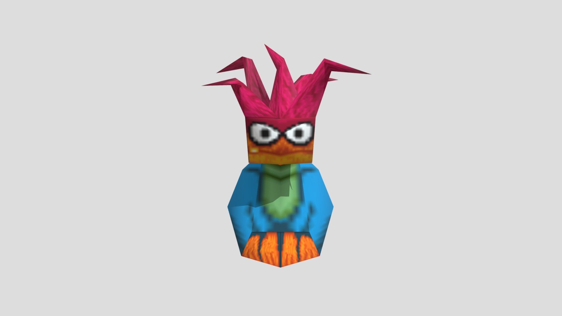 Play Station - Muppet RaceMania - Pepe - Download Free 3D model by ...