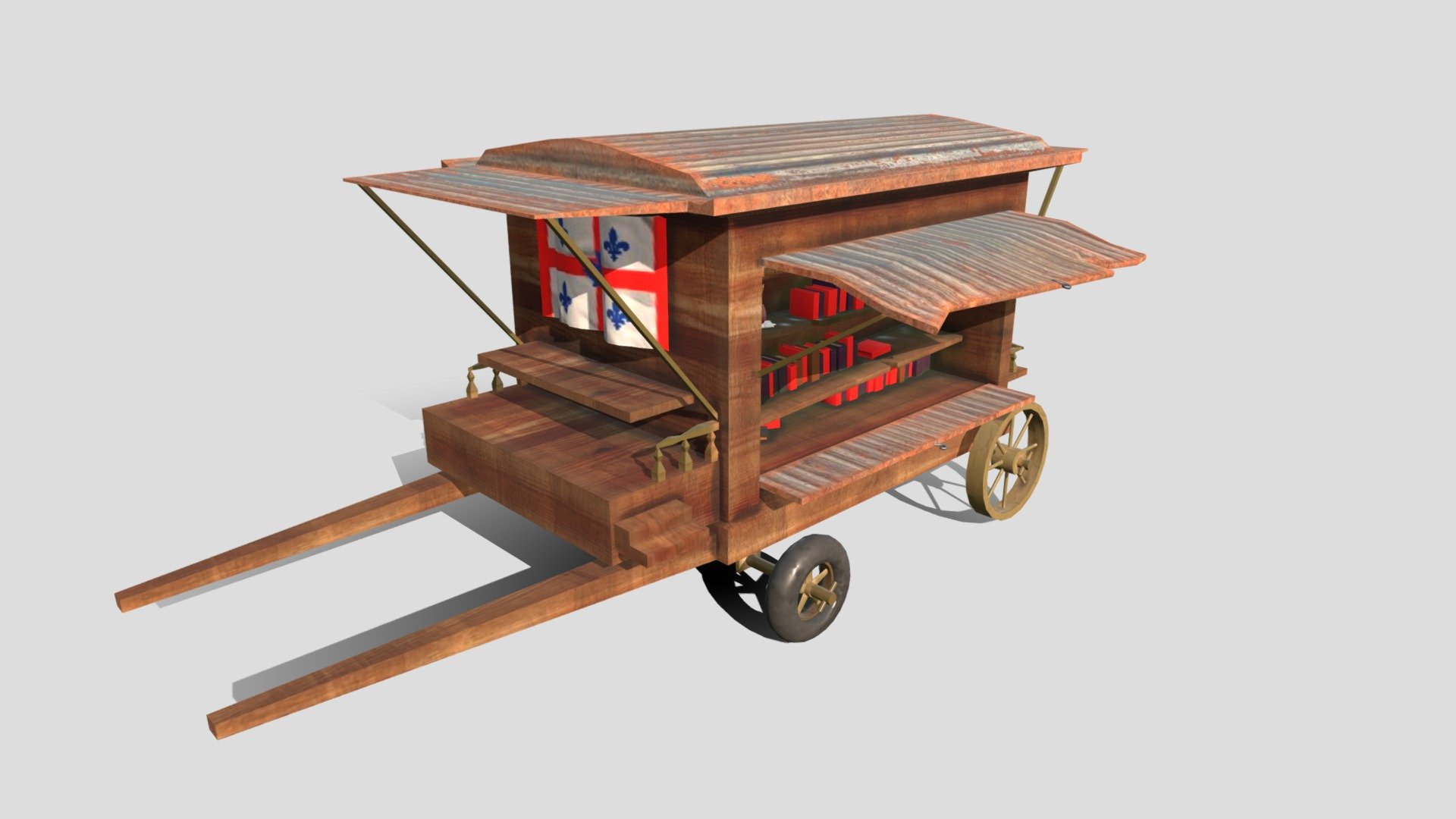 Cart - Download Free 3D model by cateasdale [d4c375b] - Sketchfab