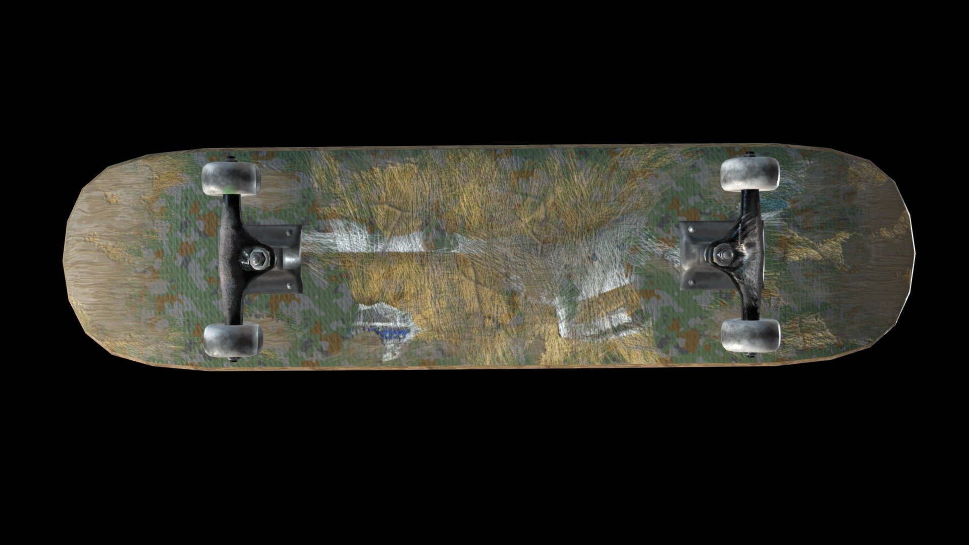 Skateboard - 3D model by Henrique Mestre (@henriquemestre) [d4c3e75 ...