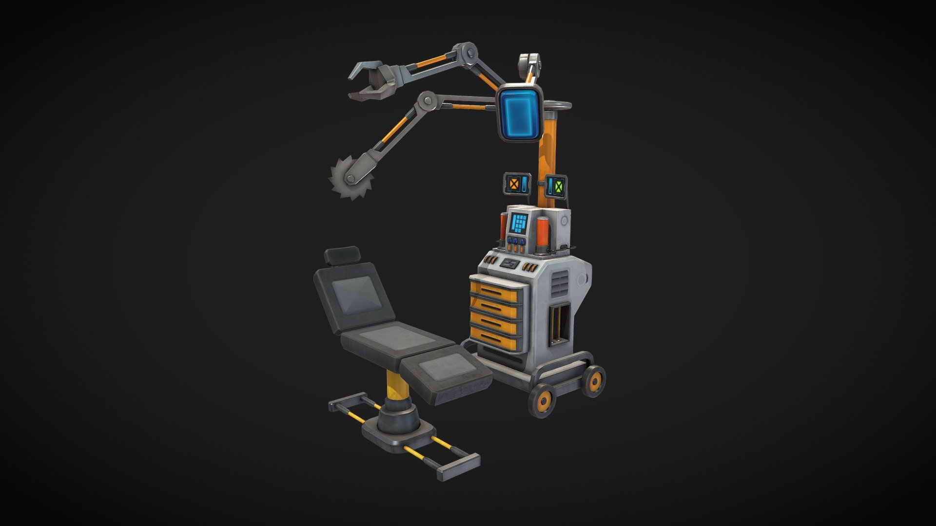 SCI-FI Medical Robot - Buy Royalty Free 3D model by kraffing Vault ...