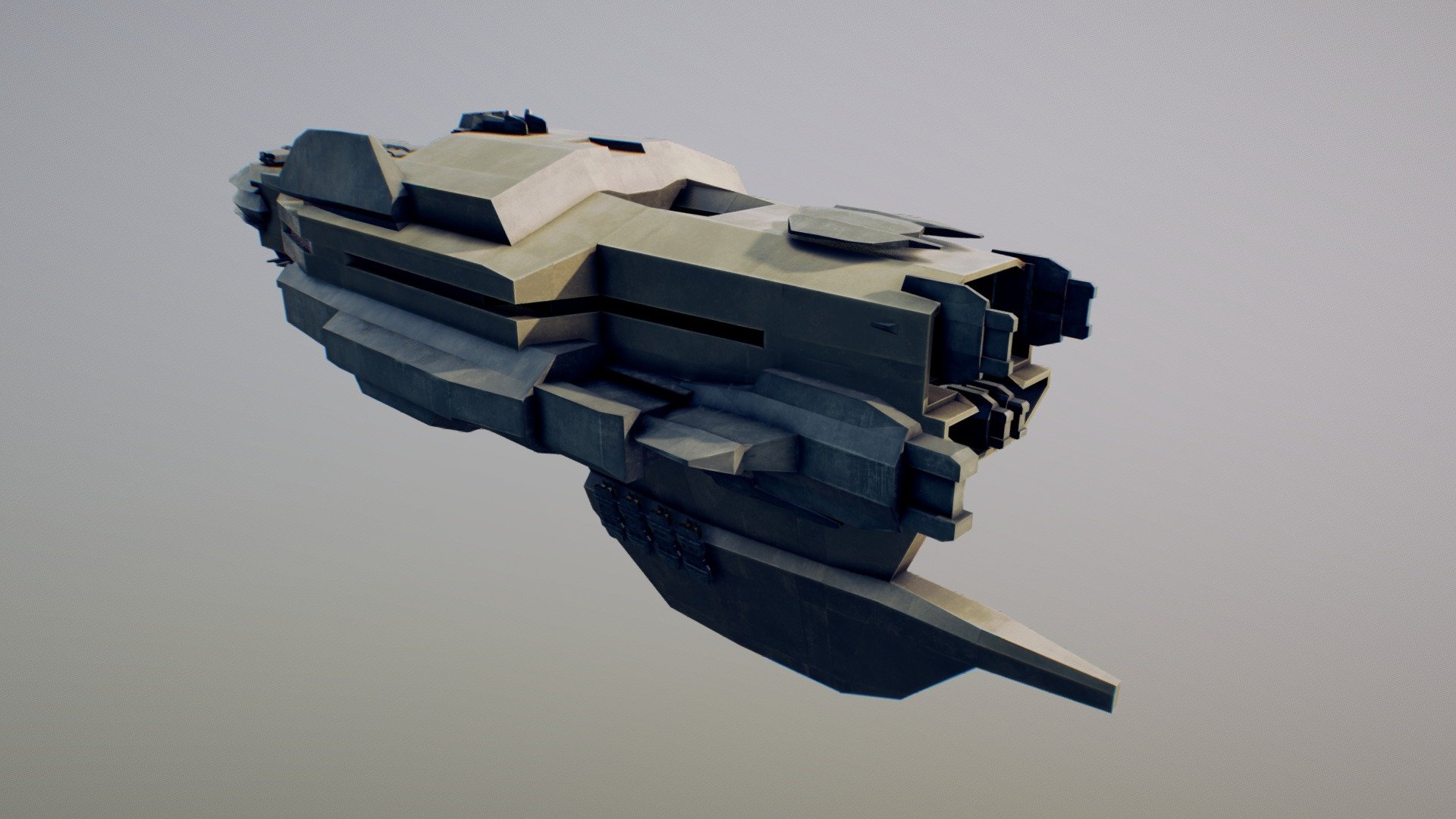 spaceship - 3D model by 𝖟𝖙𝖗𝖟𝖙𝖗 (@ztrztr3) [d4c6570] - Sketchfab