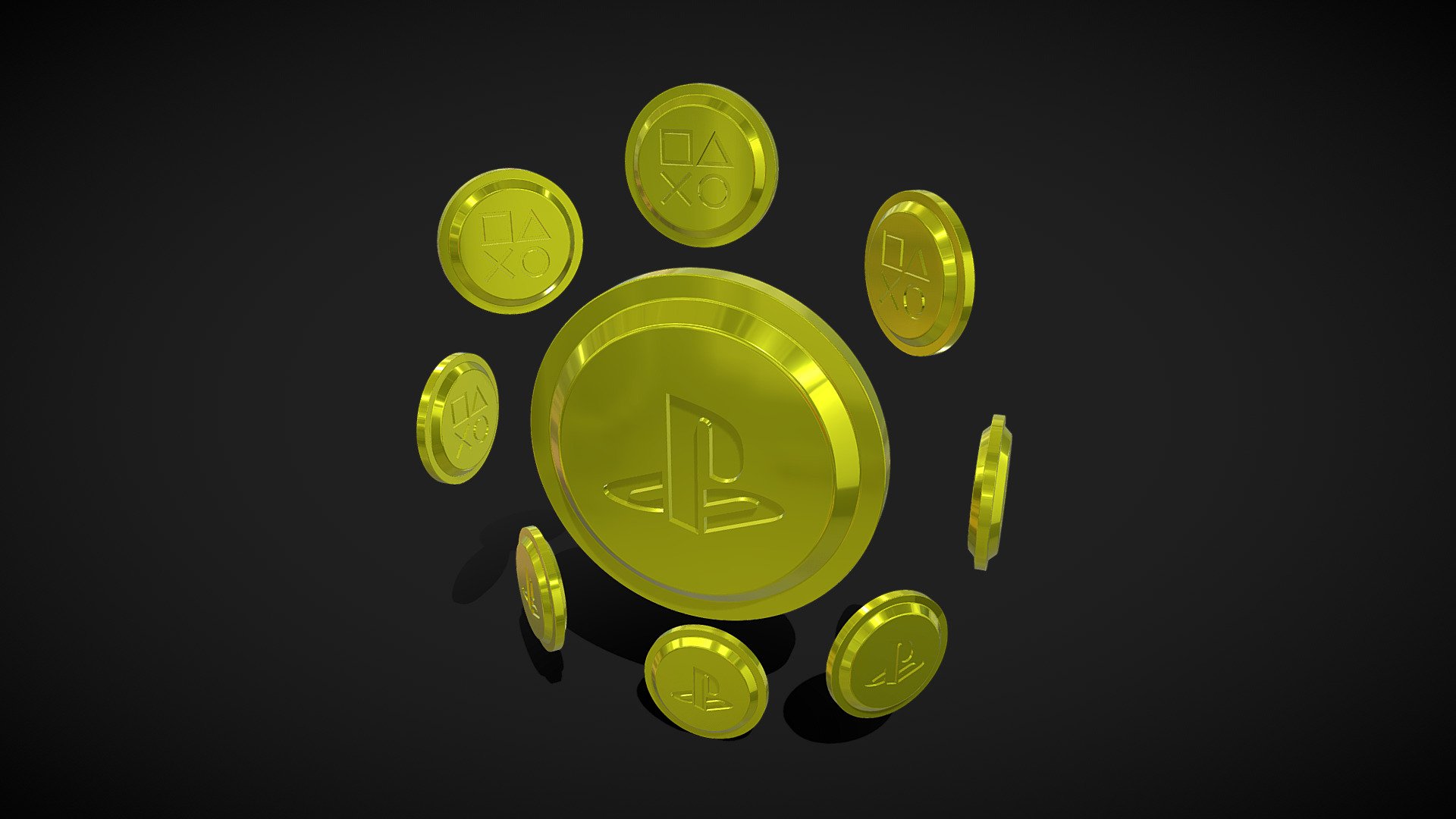 Astro Bot Golden Coins - 3D model by COSEDIMARCO [d4c72ca] - Sketchfab
