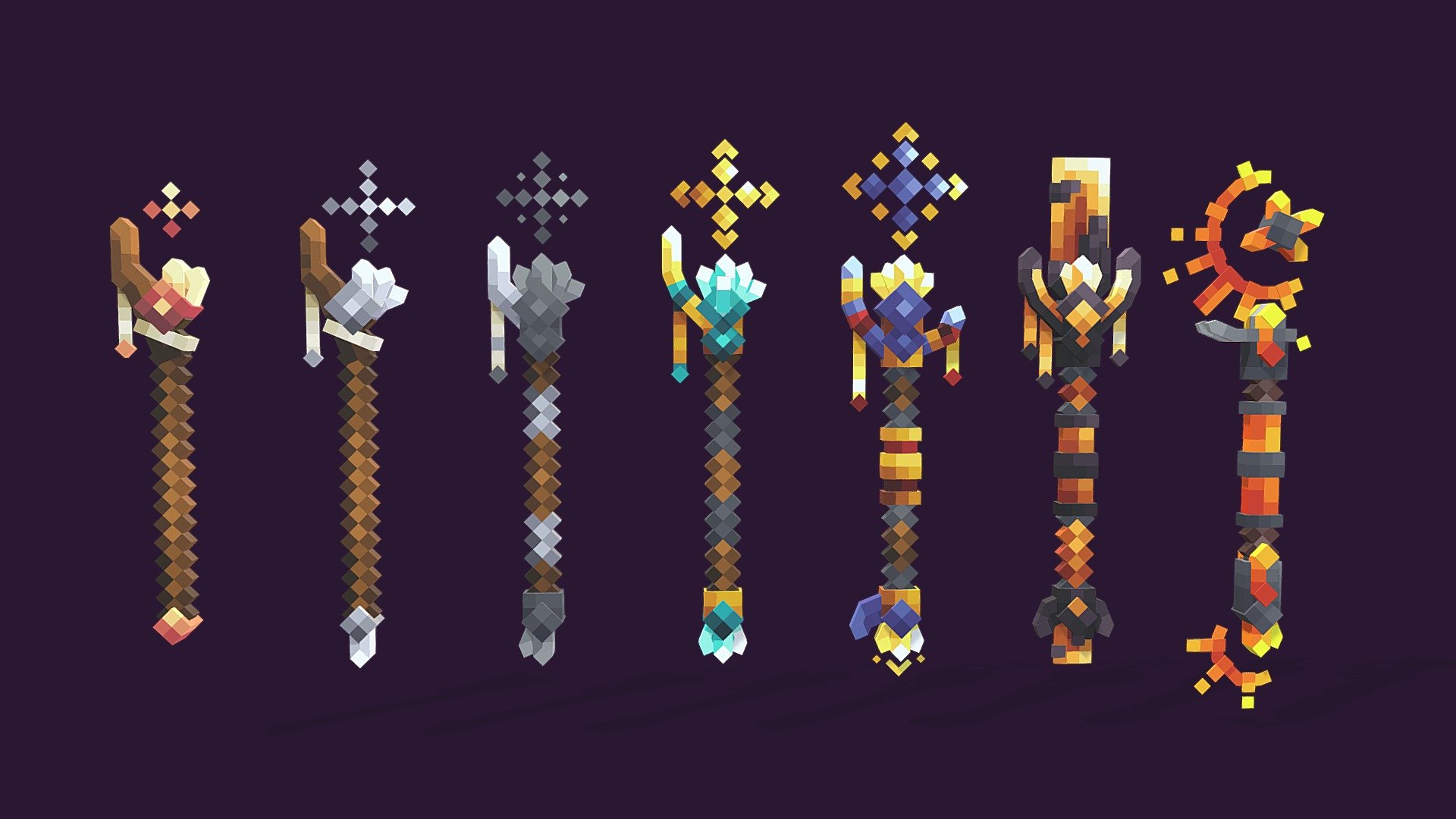 Healer Wands Pack - 3D model by zrikon45 (@zrikon) [d4c8ff9] - Sketchfab