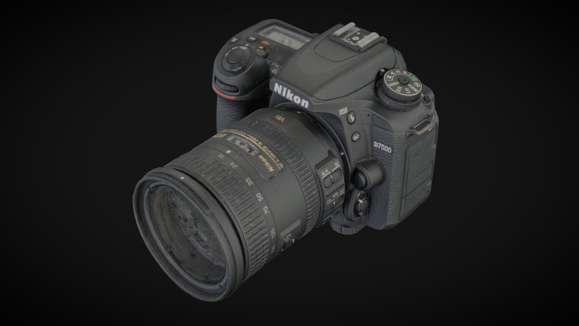 NIKON D7500 with NIKKOR AF-S DX 18-200 f3.5-5.6G - Download Free 3D ...