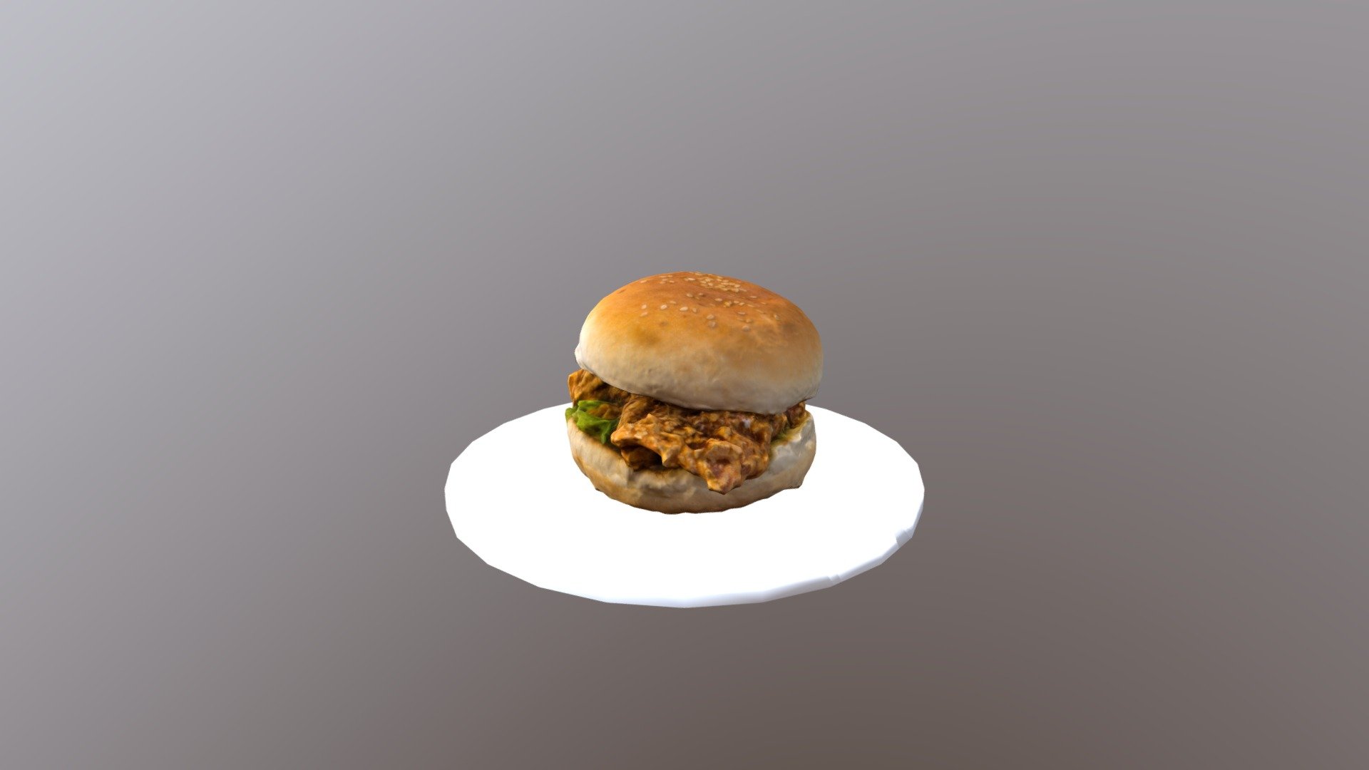 Realistic Burger Mid poly - Download Free 3D model by ashraybista ...