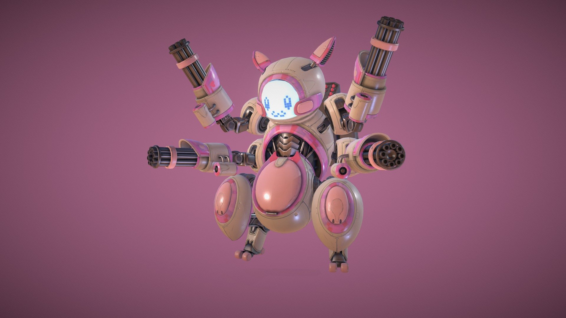 K-1TTY Mecha - 3D model by avpdrago [d4ccfea] - Sketchfab