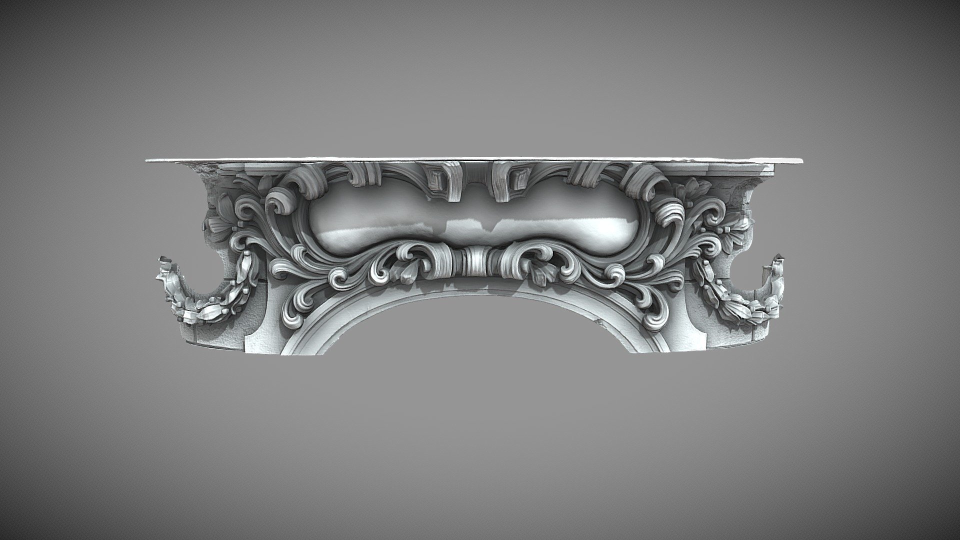 Kartuša erkera / Oriel Cartouche - 3D model by Default Cube Studio ...