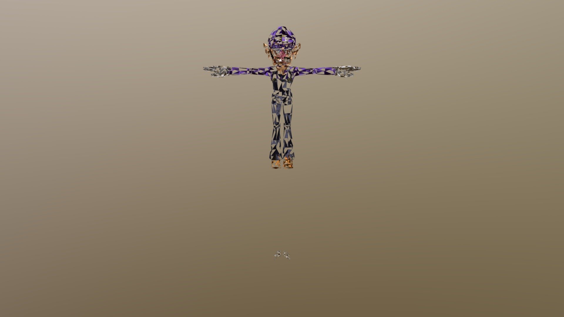 Waluigi - 3D model by Wolf386 [d4d36fd] - Sketchfab
