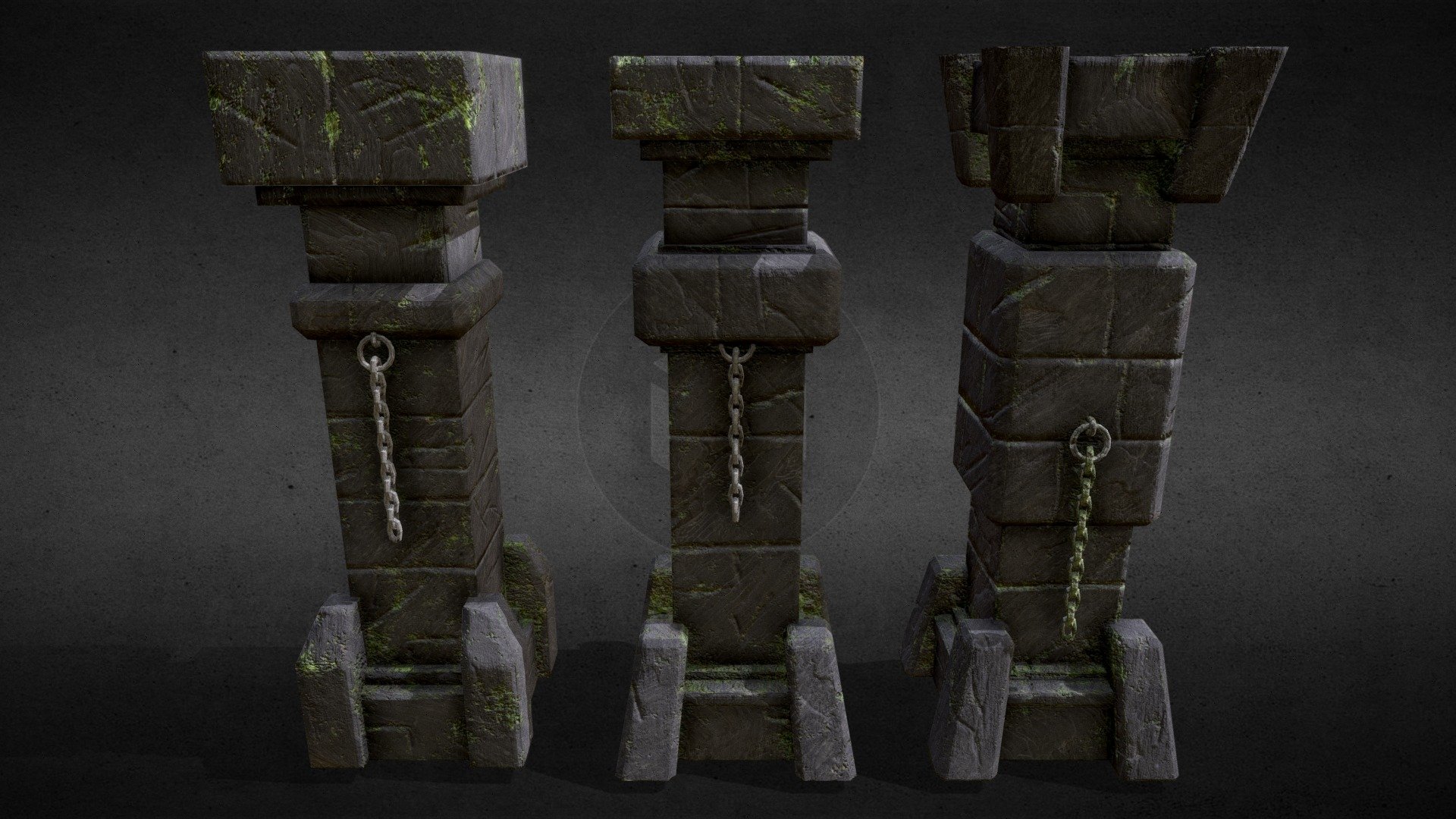 Pillars - Download Free 3D model by philips.savant1 [d4d3e9a] - Sketchfab