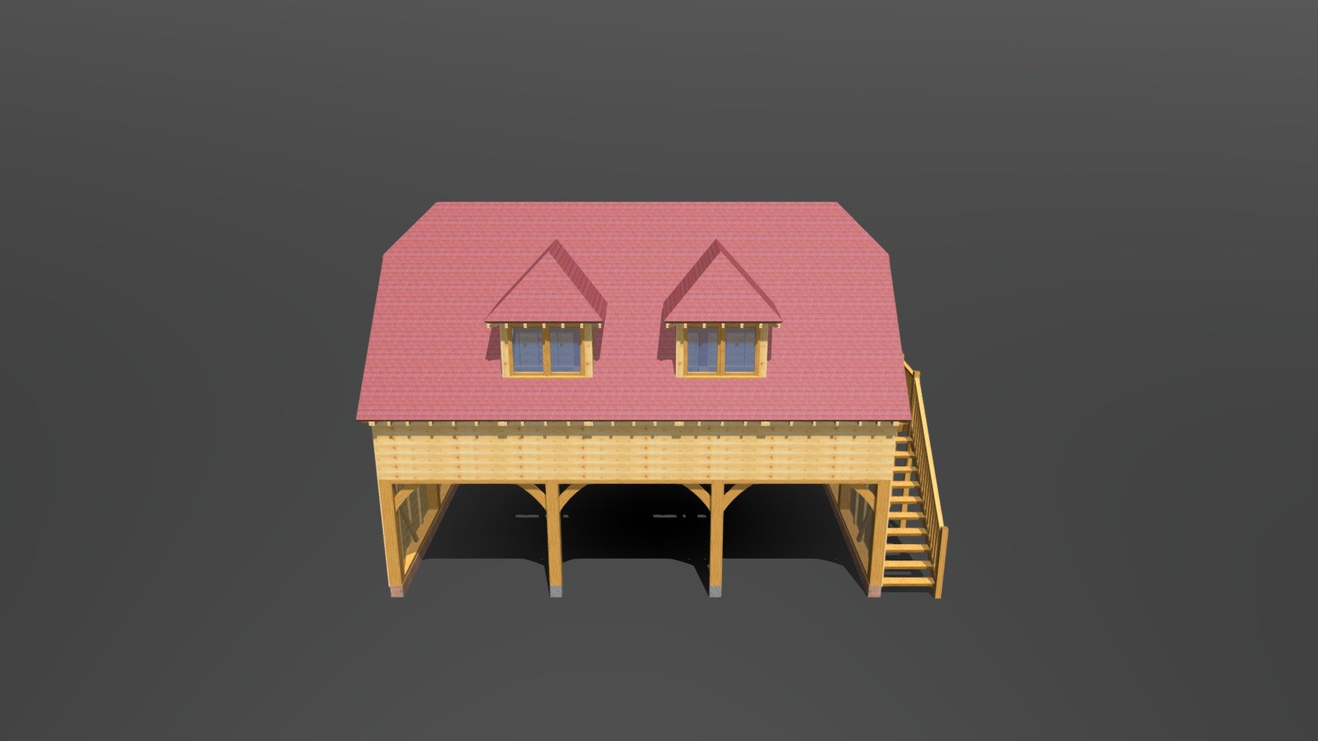 3B2S DORM - 3D model by crownoakbuildingsdesigns [d4d3ec4] - Sketchfab