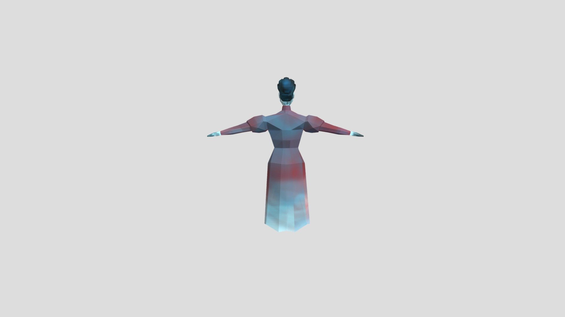 Frozen Victorian Female texture painted - Flat - 3D model by JCR94 ...