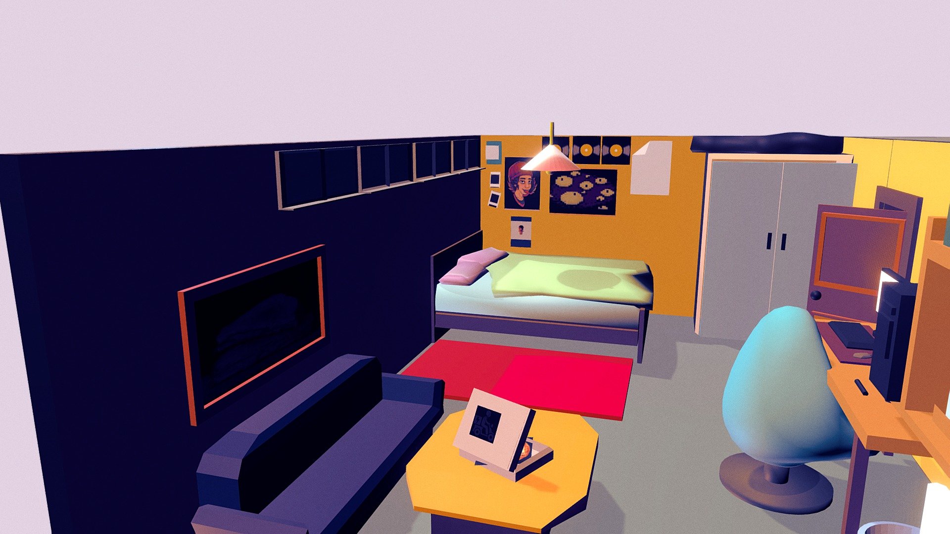 room finished - 3D model by renisover [d4d4805] - Sketchfab