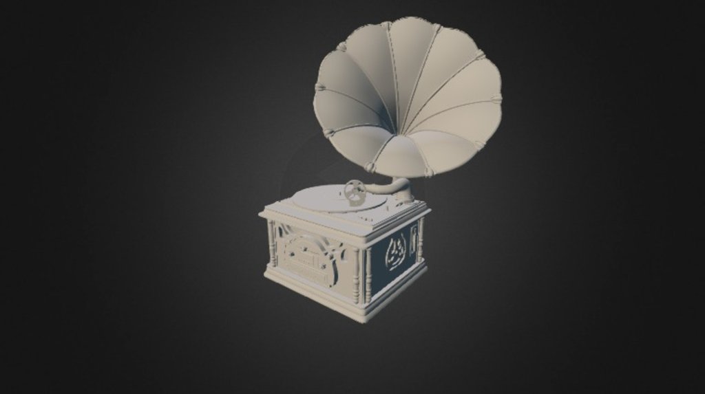 Gramophone - 3D model by koshandi [d4d4f3b] - Sketchfab