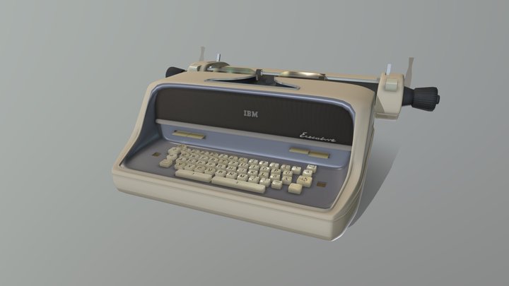 Typewriter 3D models - Sketchfab