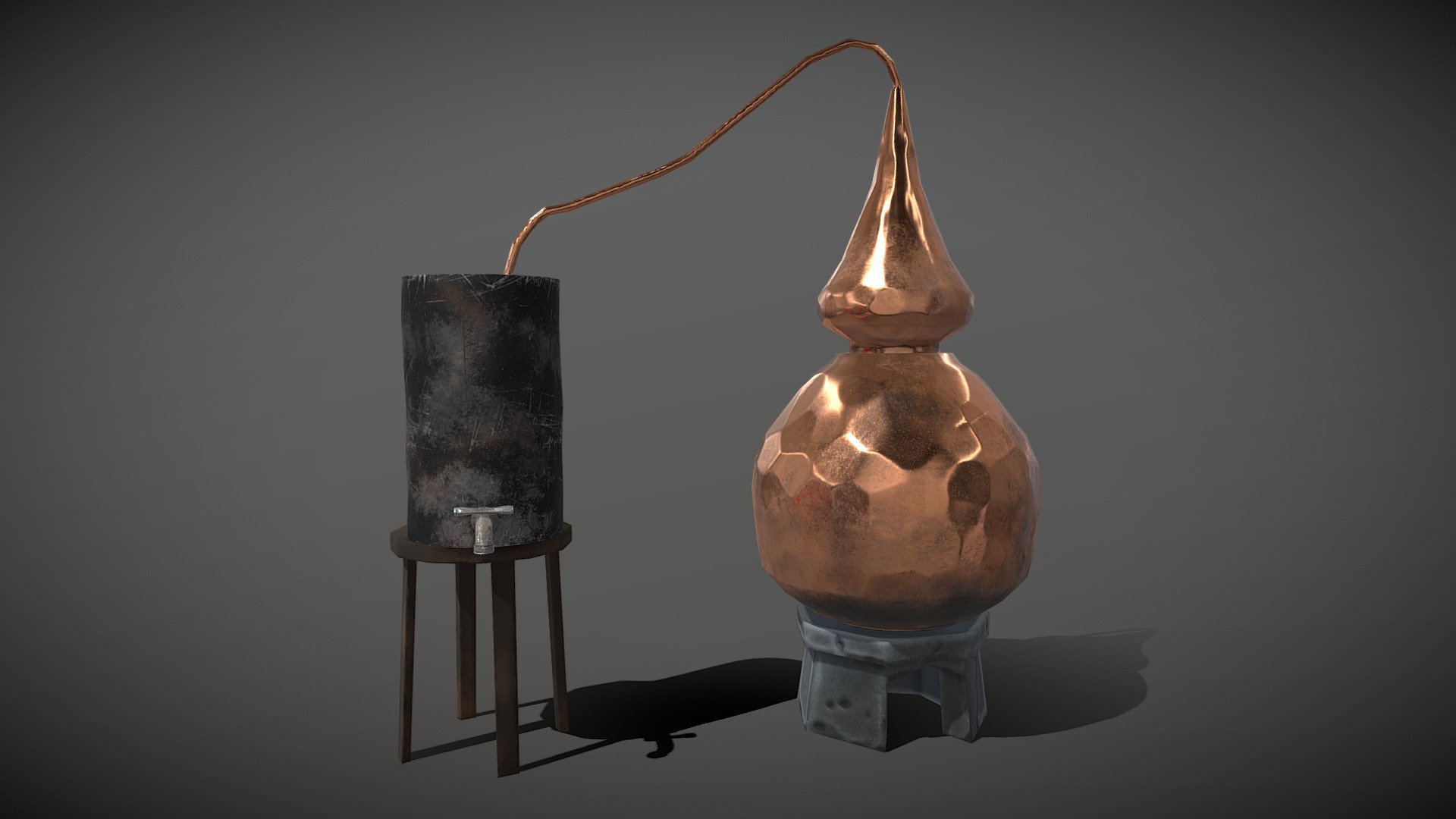 Lowpoly stylized PBR alchemy magic alembic - Buy Royalty Free 3D model ...