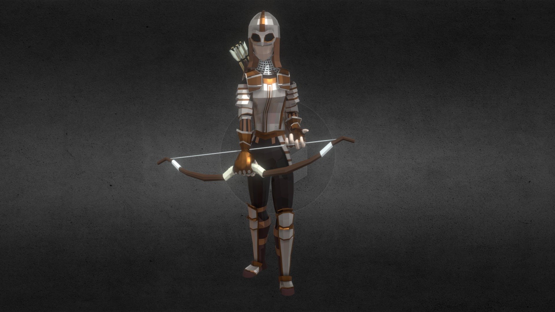 Low Poly Archer - 3D model by Glipto (@glipto3d) [d4e107a] - Sketchfab
