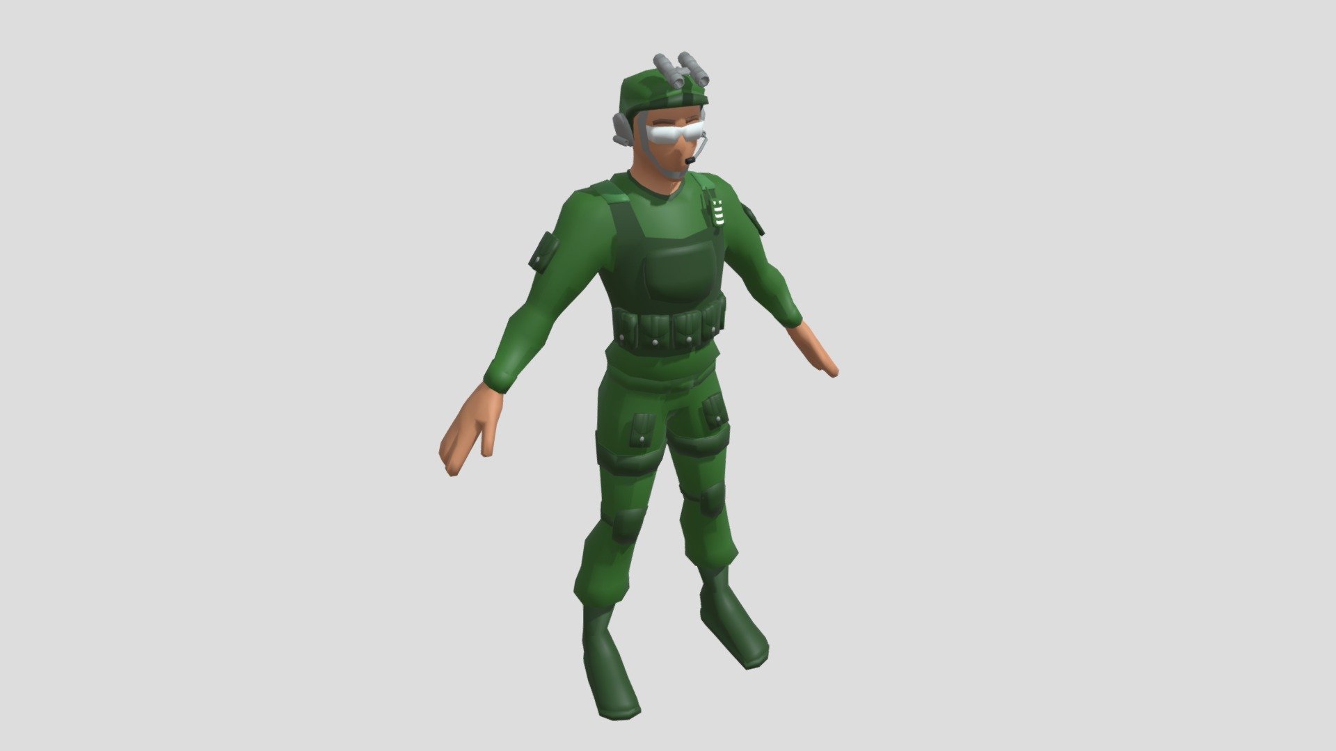 Soldier - Download Free 3D model by LowPolyCount (@EndangeredOXX ...