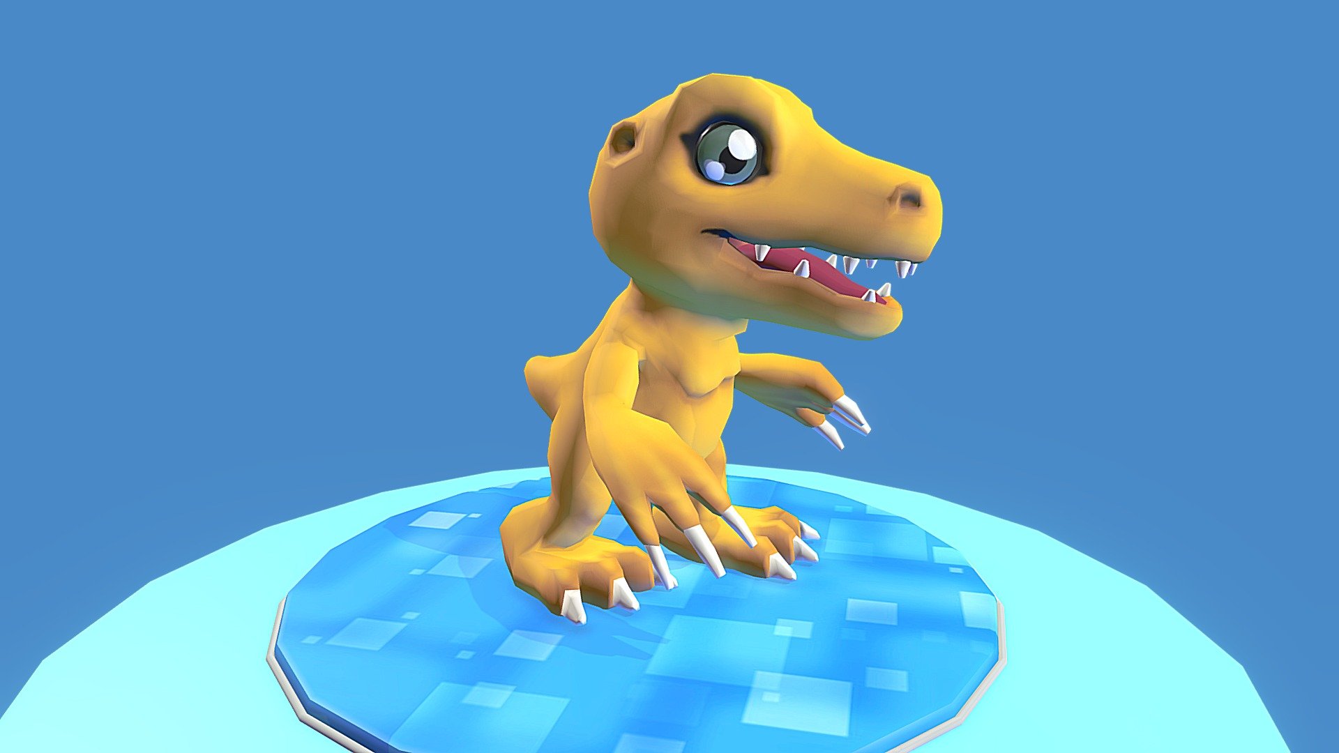 Digimon - Agumon - 3D model by Mario Hoevel (@MarioHoevel) [d4e63a4 ...