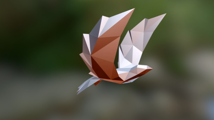 bird low poly - 3D model by alexserd [d4e6846] - Sketchfab