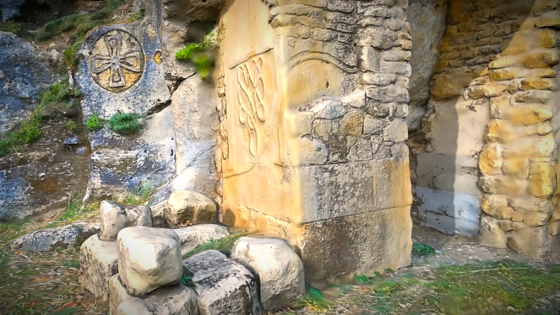 Outdoor Scan - Sculpted Wall - Buy Royalty Free 3D model by Léonard ...