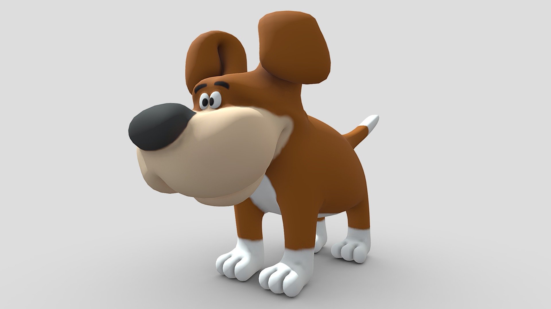 Cartoon Dog - Download Free 3D model by assetfactory [d4e8e37] - Sketchfab