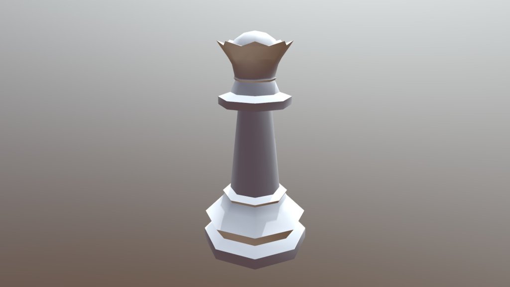 Chess Queen - 3D model by rnelson [d4ea51d] - Sketchfab