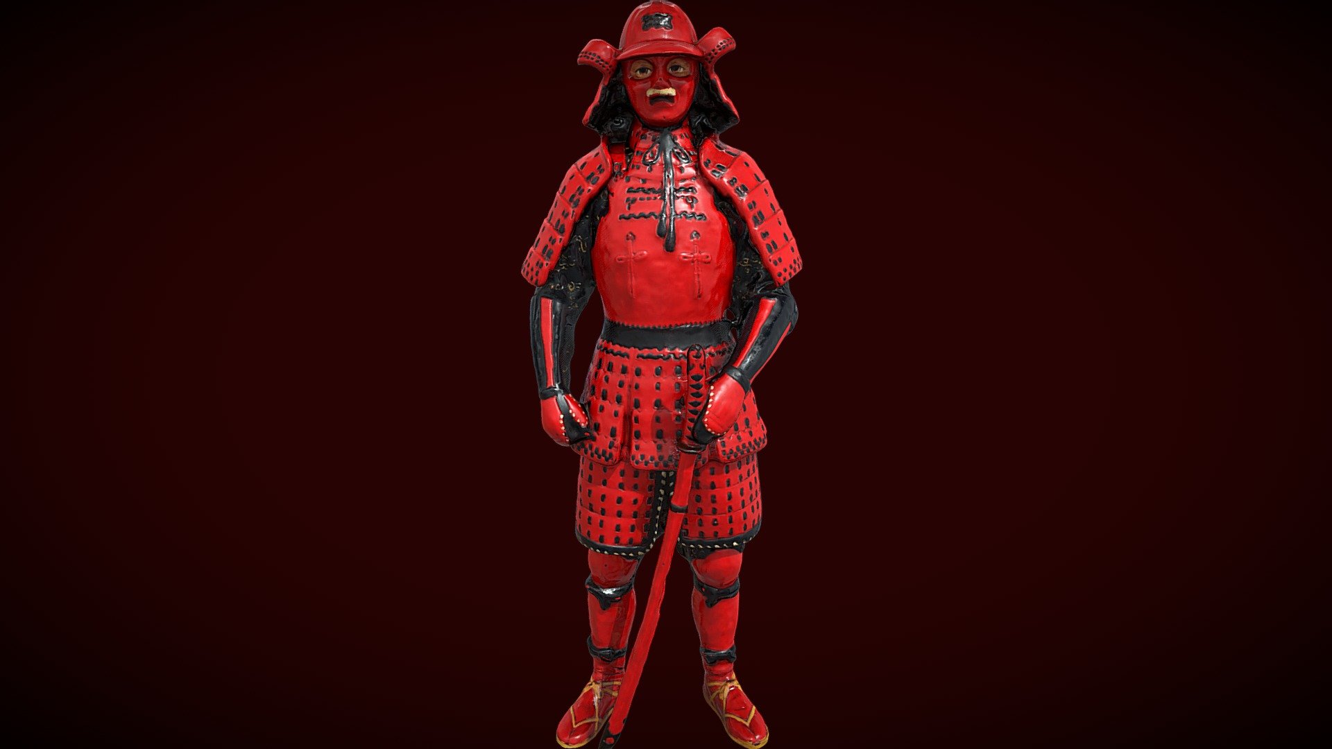 Sanada Yukimura Samurai Figurine - Download Free 3D model by Duduism ...
