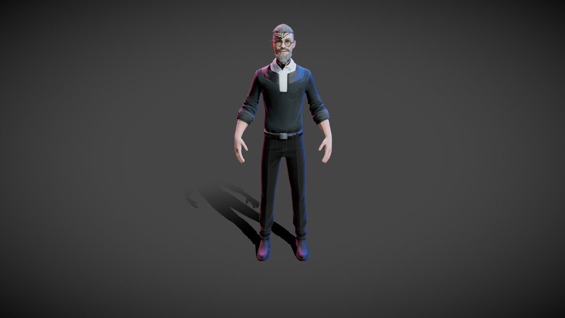 Full-body Cyberpunk Male - Download Free 3D model by Ready Player Me ...