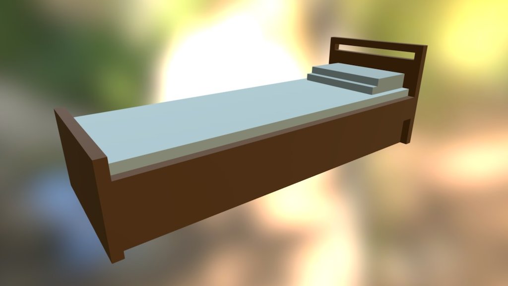Cute Voxel Bed - 3D model by Alexandr Peshkov (@LegacyRetro) [d4f163d ...