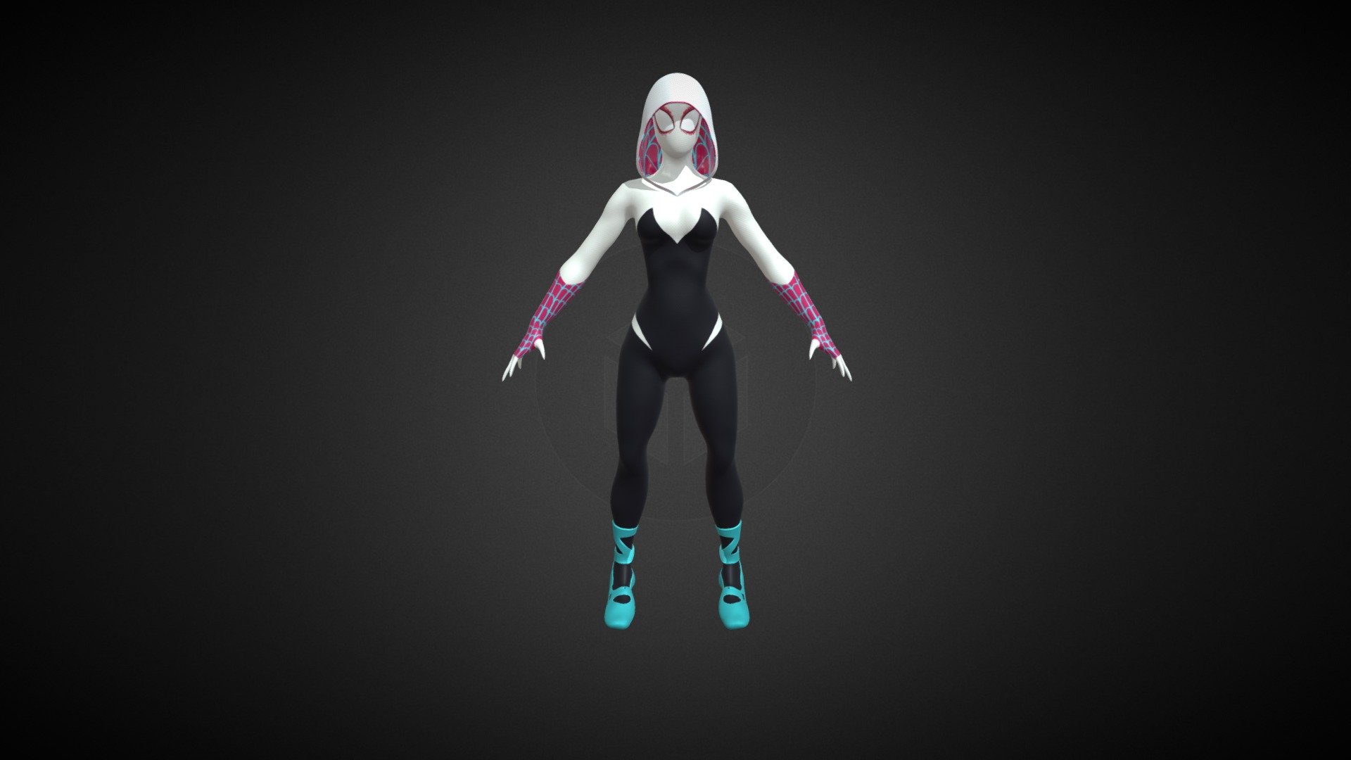 Gwen Stacy, Spider-Gwen - 3D model by Kennedy Sawyer (@KennedyD ...