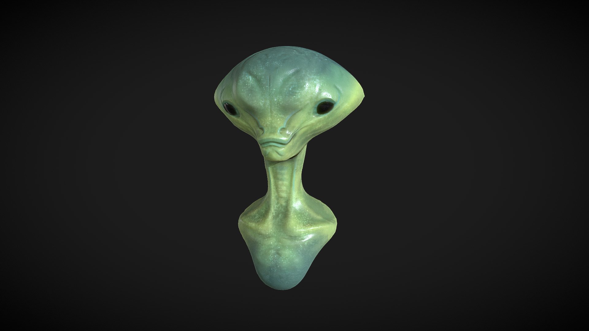 Head Sculpt - Baking - Texturing ALIEN EXERCISE - 3D model by Agnieszka ...