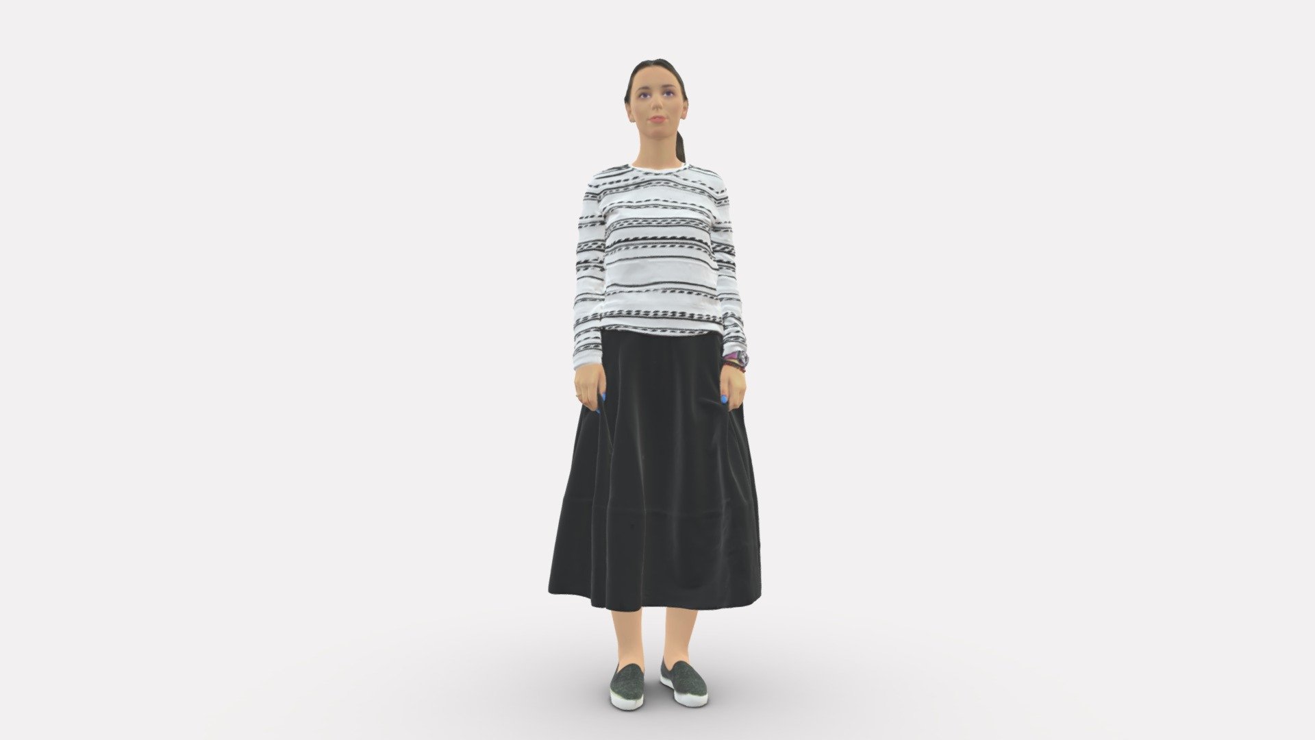 Girl In Simple Clothes 0319 - Buy Royalty Free 3D model by 3DFarm ...